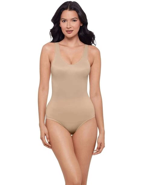 Miraclesuit Shapewear Back Wrap Padded Cup Back Support Bodysuit Shaper