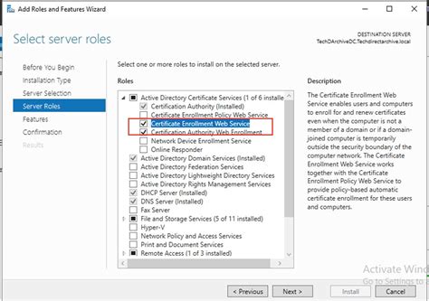 Application Certsrv Does Not Exist Configure Certificate Enrolment