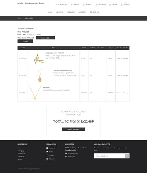 Jewelry Shop Management System In PHP Jewelry Shop Management In PHP