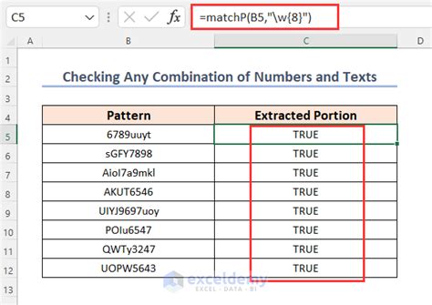 How To Use REGEX To Match Patterns In Excel Examples