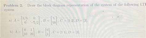 solved problem 2 ﻿draw the block diagram representation of