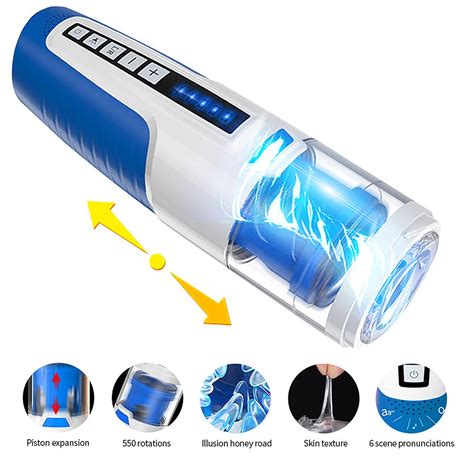 Automatic Male Masturbators, Thrusting, Telescopic Rotating Modes Women's Voice Electric Pocket ...