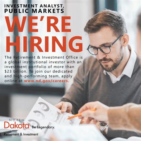 Ndrio Investment Career Northdakota Publicmarkets Analyst North