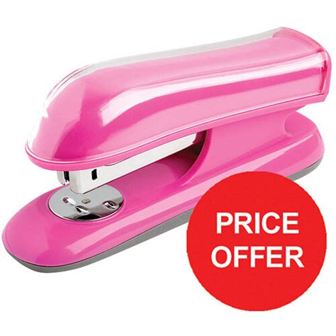 Rexel Joy Stapler Half Strip Capacity 20 Sheets Pretty Pink Ref 2104022