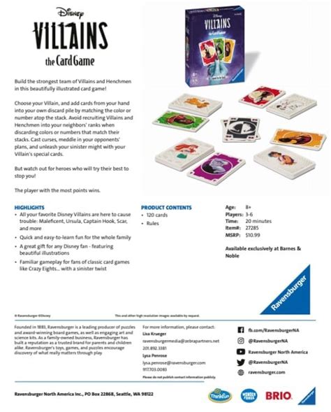 Disney Villains Playing Cards