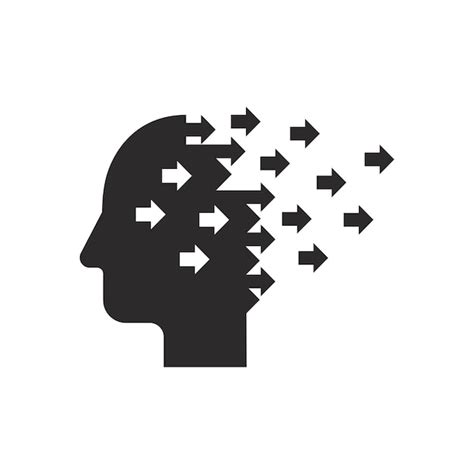 Premium Vector Mind Head Flat Icon Mind Process Symbol Icon For Web