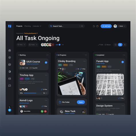 Task Manager UI Design Behance