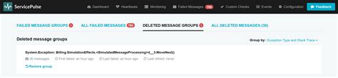 Failed Message Monitoring • Servicepulse • Particular Docs