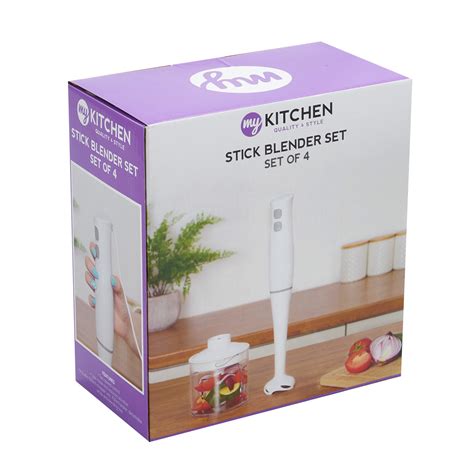Stick Blender Set White Wilko