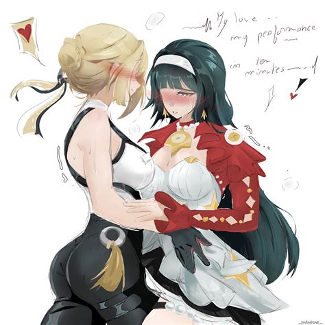 Evelyn Chevalier And Astra Yao Zenless Zone Zero Drawn By Shataigne Danbooru