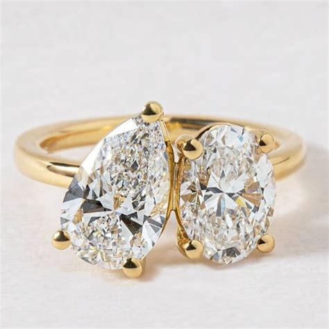 Two Stone Engagement Ring Etsy
