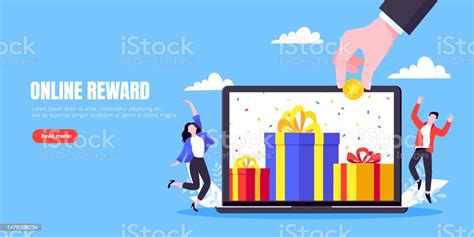 온라인 보상 및 선물을 받고 로열티 프로그램 포인트를 적립하십시오 개념에 대한 스톡 벡터 아트 및 기타 이미지 개념 고객 광고 Istock