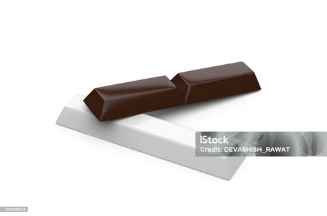 초콜릿 바 래퍼 는 디자인 프리젠 테이션 3d 그림에 대한 준비가 고립 된 흰색 배경에 템플릿을 조롱 0명에 대한 스톡 사진 및 기타 이미지 Istock