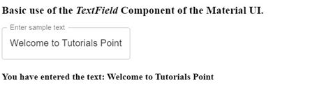 How To Use Textfield Component In Material Ui