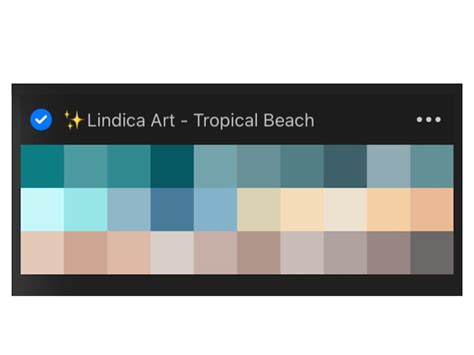 Procreate Color Palette Watercolor Pastel Blue Color Swatches Branding Color Palette Digital