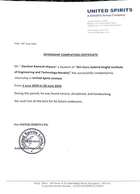 darshan hiware on linkedin internship learning diageoindia