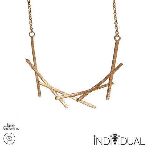 Gold Amelie Necklace Unique Statement Piece For Day Or Evening