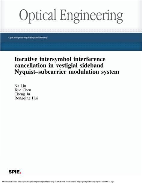 iterative intersymbol interference cancellation in vestigial sideband