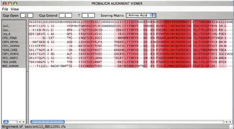 Probalign Alignment Viewer Applet Download Scientific Diagram