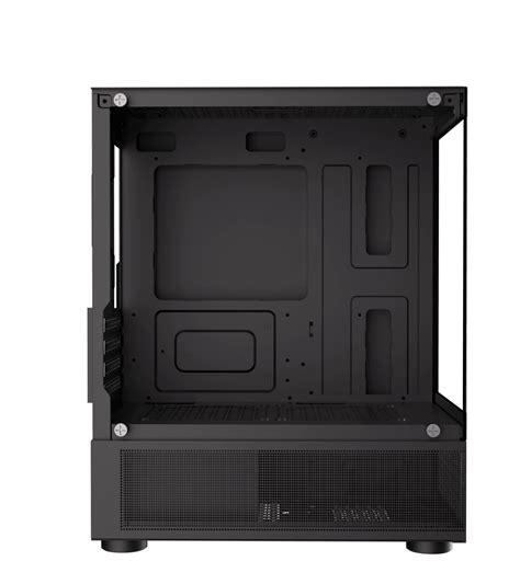 Netcodex Ph Coolman Reyna Black M Atx Itx Pc Case With 3 Pre Installed Color Fans