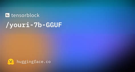 Tensorblock Youri B GGUF At Main