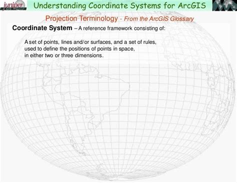 understanding coordinate systems and projections for arcgis