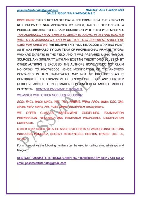 Mng3701 Bundle Assignments 1 And 2 Semester 1 2024 Stuvia Sa
