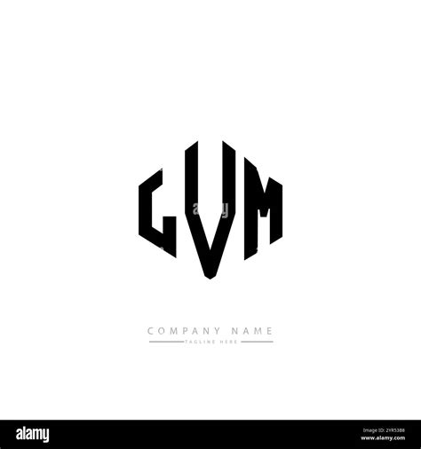 Lvm Letter Logo Design With Polygon Shape Lvm Polygon And Cube Shape