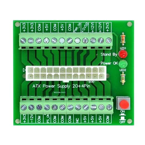 Pin Atx Dc Power Supply Breakout Board Module Pin Atx To