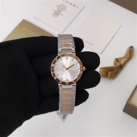 Bvl Bvlgari 102925 Two Tone Ladies First Copy Watches Celebrity Watches