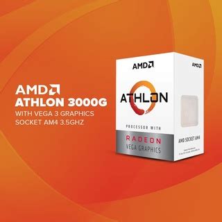 Easypc Amd Athlon G Vega Socket Am Graphic Processor Box Type Or With Amd Fan Mpk
