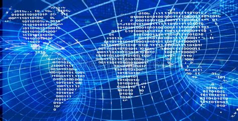 Horizontal Futuristic Background With Mesh Tunnel Map Of The World From A Binary Code And