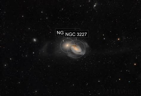 Ngc 3226 And 3227 Interacting Galaxies Arp 94 In Leo Mark Wetzel