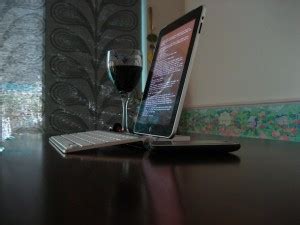 IPad Setups IPad Wine And An IPhone In A Wonderfully Minimal Desk