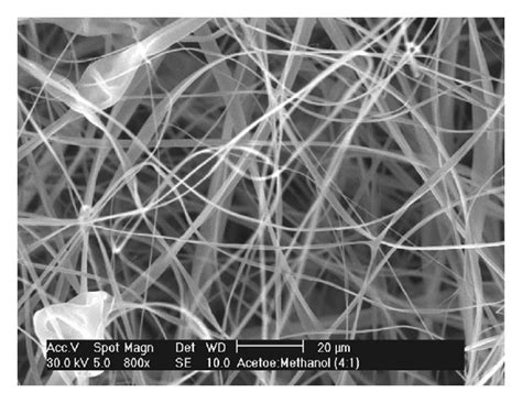 Sem Micrographs Showing The Effect Of Binary Solvent Systems On Web