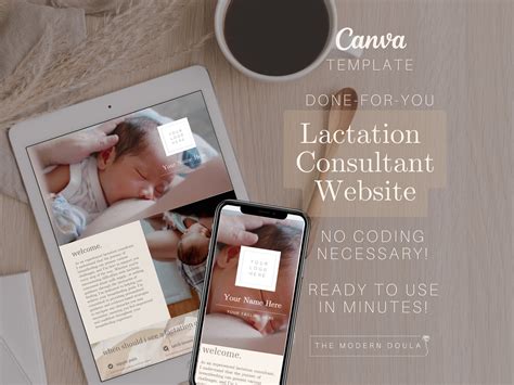 Lactation Consultant Website Template Ibclc Website Editable