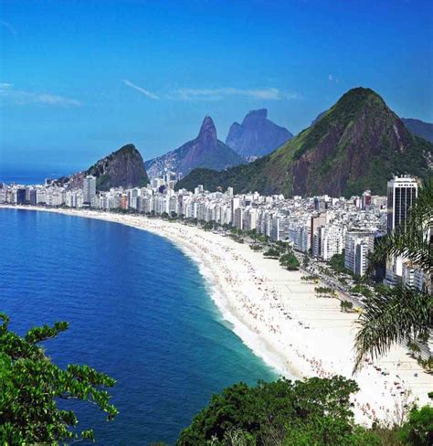 Copacabana Beach Rio De Janerio Brazil Rio De Janeiro Beach