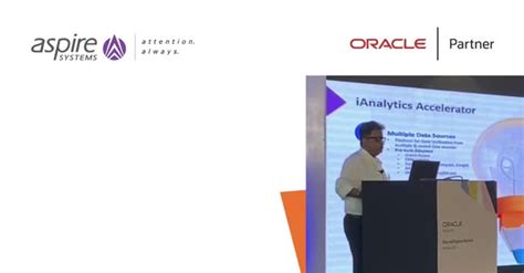 Aspire Systems Attended The Oracle Data Intelligence Summit Where We… Aspire Systems Business