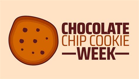 Chocolate Chip Cookie Week Background Banner Or Poster Design Template