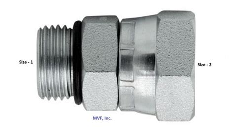 34 Male Sae Orb X 34 Female Pipe Swivel Straight Adapter 6900 12 12