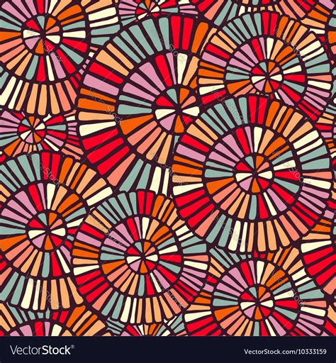Background Pattern With Colorful Circle Mosaic Art