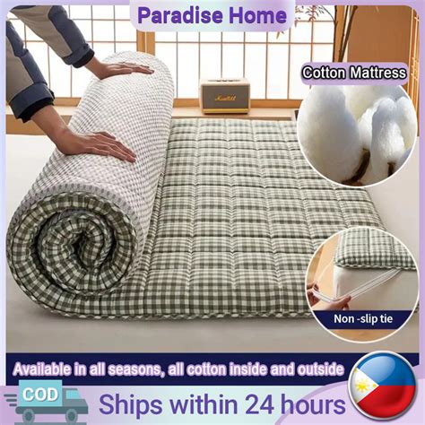 Foldable Matress Cotton Tatami Topper Mattress Singlequeenking Koton