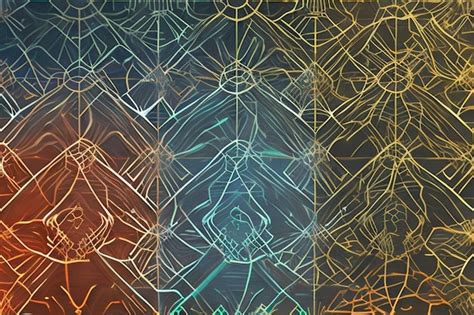 Premium Photo Digital Data Molecule Cybernetic Network Vector Art Vector Modern Abstract Low