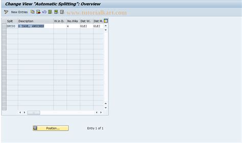 OMPH SAP Tcode Period Split