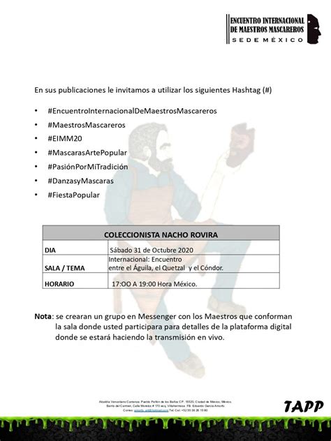 Colaboranews Eimm 4to Encuentro Internacional De Maestros Mascareros
