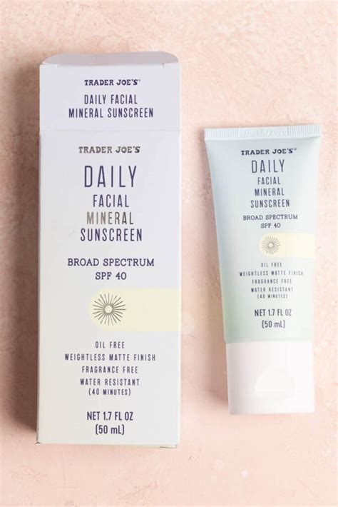 Trader Joes Daily Facial Mineral Sunscreen Review Doesnt Ghost Your Skin