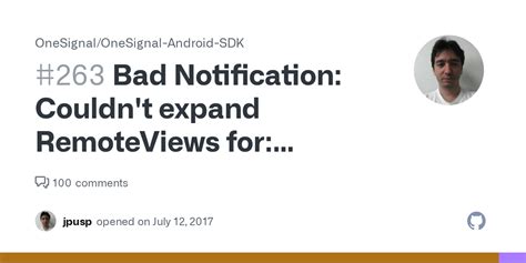 Bad Notification Couldnt Expand Remoteviews For