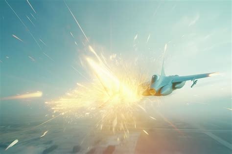 Premium Ai Image Military Aircraft At War Neural Network Ai Generated