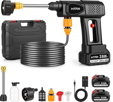 Portable Cordless Pressure Washer 600 Psi 21v 2x3 0ah