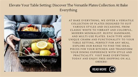 Elevate Your Table Setting Discover The Versatile Plates Collection A — Bake Everything